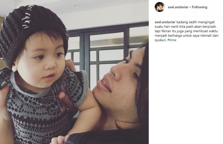 5 Pesona Axel Andaviar, Putra Ovy /rif yang Kini Jadi Papa Muda