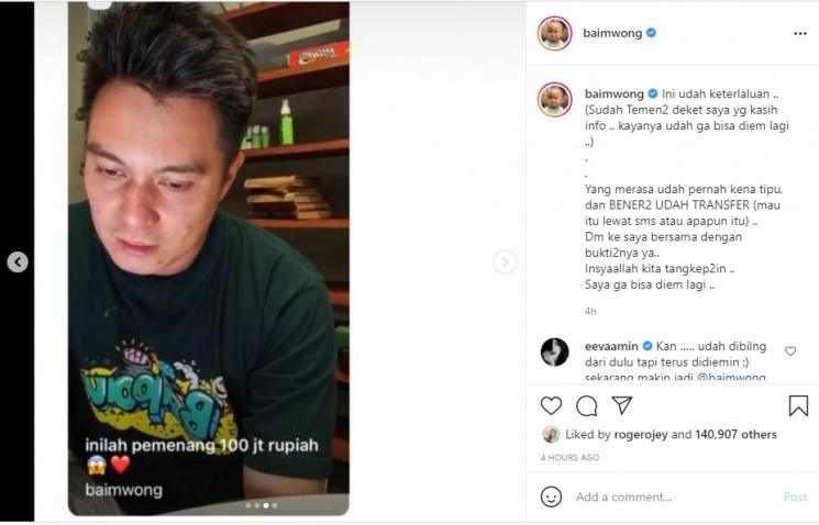 Baim Wong Ngamuk Videonya Dicatut Untuk Modus Penipuan Terbaru