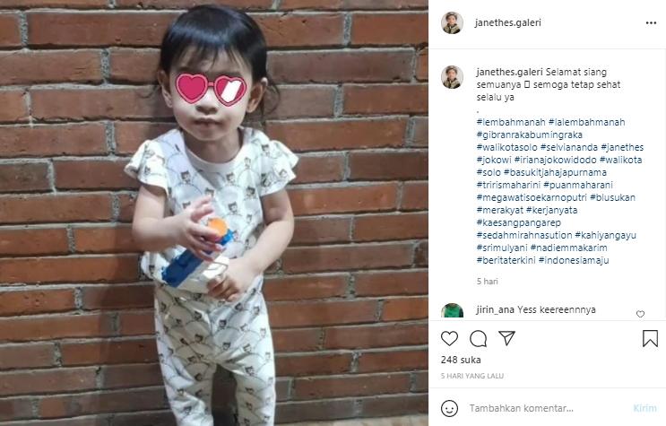 3 Potret La Lembah Manah, Cucu Jokowi yang Makin Mirip Jan Ethes