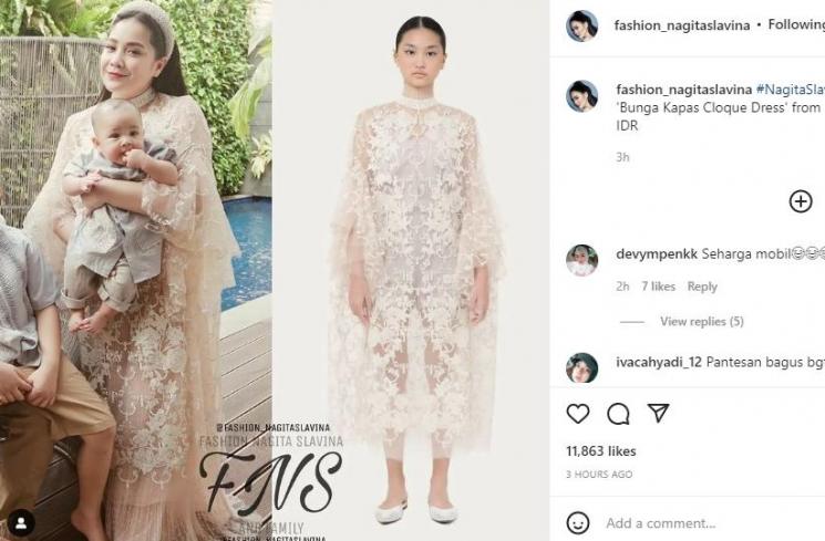 Karya Desainer Kondang, Baju Lebaran Nagita Slavina Mahalnya Bukan Main: Bisa Buat DP Mobil!